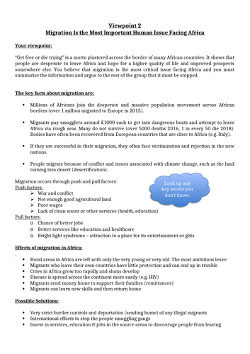 Migration | Teaching Resources