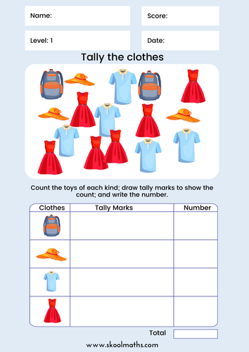 Tally Charts Digital Activities with Printable Worksheets | Teaching ...