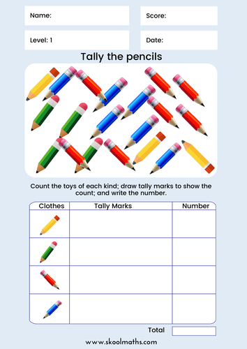 Tally Charts Digital Activities with Printable Worksheets | Teaching ...