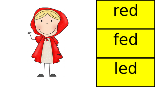 Little Red Riding Hood - Multiple choice phase 2 CVC word to picture ...