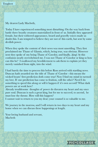 Shakespeare Macbeth -Writing Unit Witches Description/ Macbeth Response ...