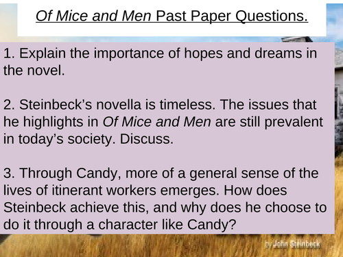 'Of Mice and Men' by John Steinbeck resources bundle | Teaching Resources
