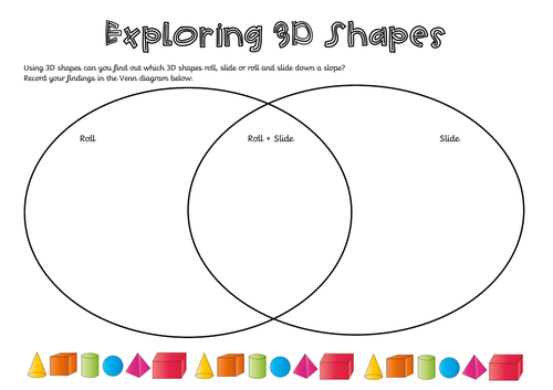 Exploring 3D shapes Worksheet | Teaching Resources