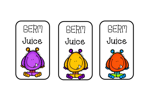 Germ Juice Labels | Teaching Resources