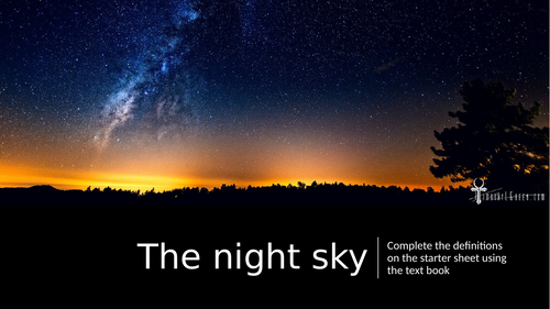 Ks3 observed lesson- The night sky | Teaching Resources