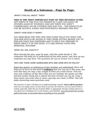 'Death of a Salesman' Arthur Miller bundle | Teaching Resources