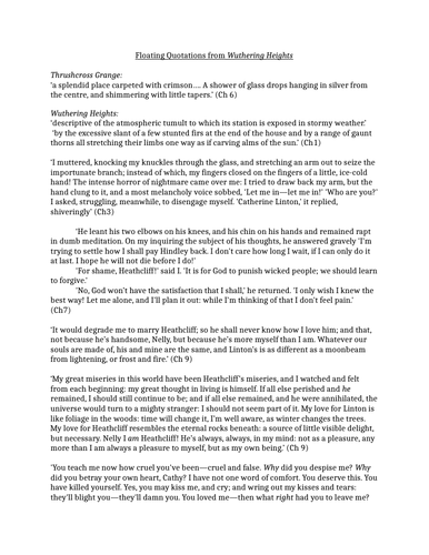 'Wuthering Heights' resources bundle | Teaching Resources