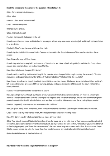 'The Crucible' resources bundle | Teaching Resources