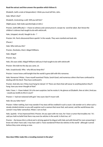 'The Crucible' resources bundle | Teaching Resources