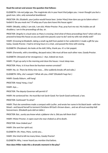 'The Crucible' resources bundle | Teaching Resources