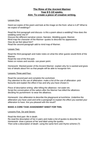 Rime of the Ancient Mariner | Teaching Resources