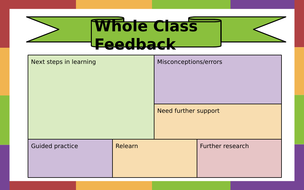 Marking/feedback templates | Teaching Resources