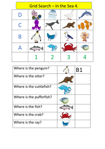 Animal Grid Search | Teaching Resources