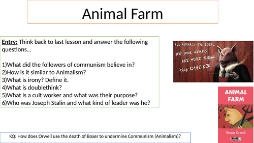 Animal Farm Complete SOW | Teaching Resources