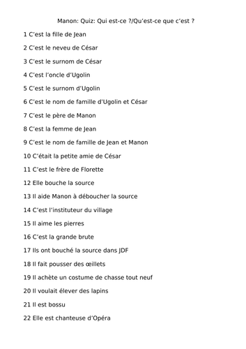 Manon des Sources: a study of Berri's film | Teaching Resources