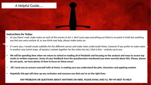 Macbeth Act 1 Walk Through (Audio) | Teaching Resources