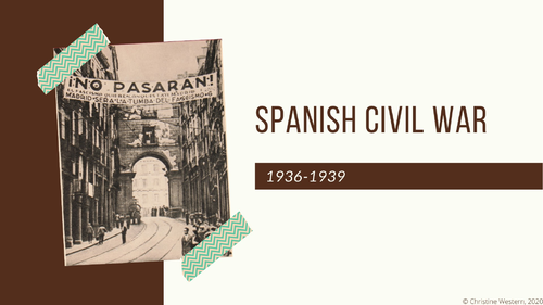 Spanish Civil War: PowerPoint Presentation (in English) | Teaching ...