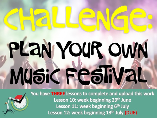 Music - Plan your own Music Festival | Teaching Resources