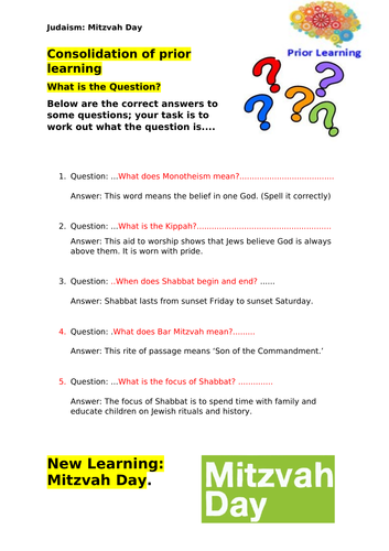 Judaism: Mitzvah Day | Teaching Resources