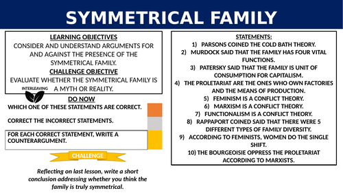 AQA/GCSE SOCIOLOGY FAMILIES 27 LESSONS | Teaching Resources