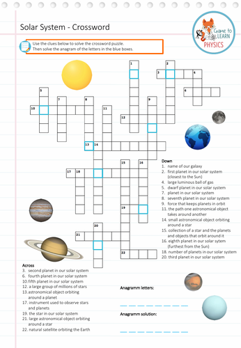 Solar System - Crossword (KS2/3) | Teaching Resources