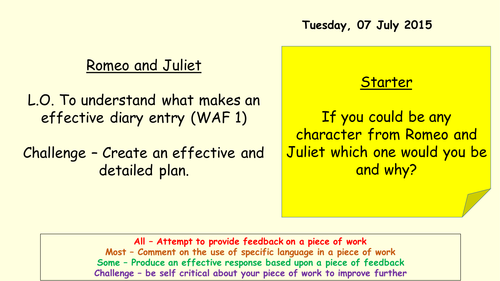 Romeo and Juliet lessons and resources | Teaching Resources