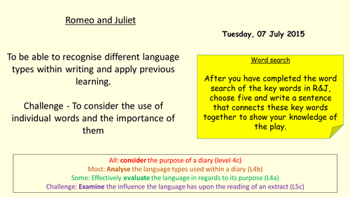 Romeo and Juliet lessons and resources | Teaching Resources