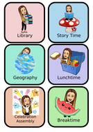 Bitmoji Visual Timetable | Teaching Resources