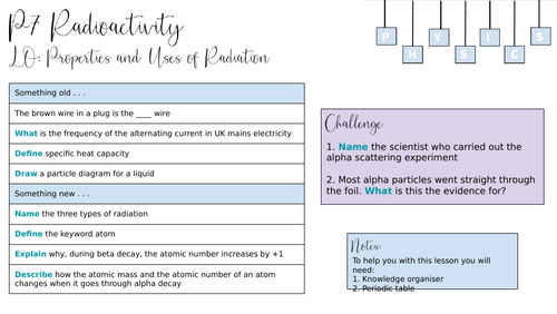 P7 Properties and Uses of Radiation | Teaching Resources
