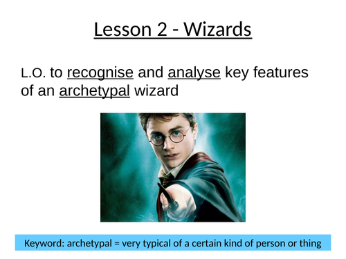 Harry Potter and The Philosopher's Stone Lesson 2 | Teaching Resources
