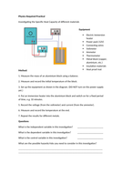 GCSE Physics Specific Heat Capacity | Teaching Resources