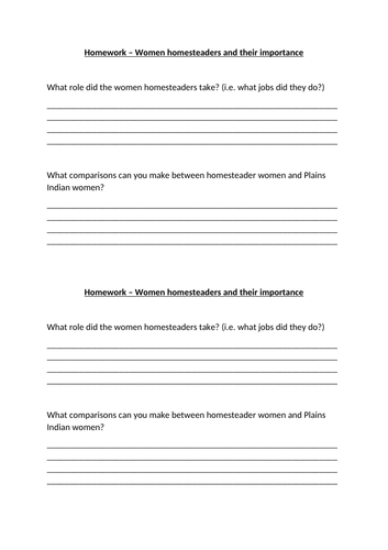 American West SOW Lessons 21-35 | Teaching Resources