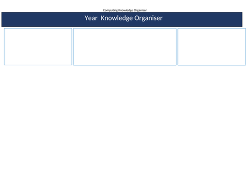 Ks3 Computing Knowledge Organisers Set Of 11 Teaching Resources