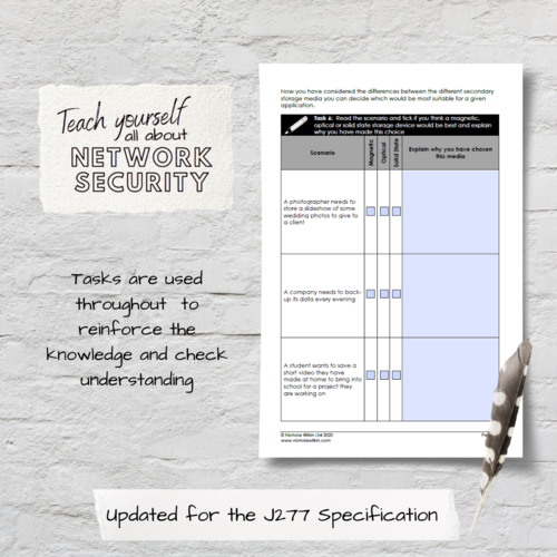 Memory and Storage OCR GCSE Computer Science Workbook (J277) | Teaching ...