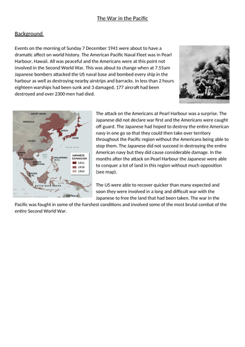 Pearl Harbour - The War in the Pacific (Second World War / World War ...