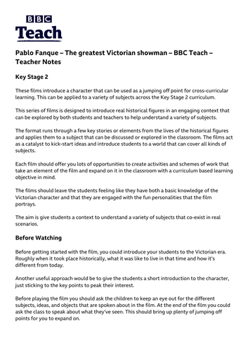 KS2 History - Pablo Fanque - The greatest Victorian showman | Teaching ...