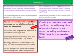 English KS3 Punctuation | Teaching Resources
