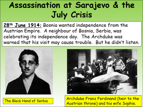 Assassination of Franz Ferdinand | Teaching Resources