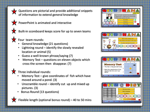 End of Year / Back to School Team Building Quiz KS3 | Teaching Resources