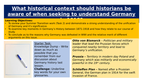 OCR A-Level History: Paper 2 - Democracy and Dictatorships in Germany ...