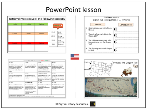 Oregon Trail & migration west - American West | Teaching Resources