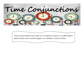 Time Conjunctions | Teaching Resources