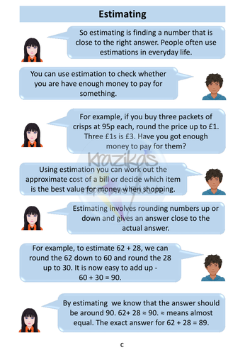 AQA Entry Level 3 Maths - Estimation Workbook | Teaching Resources