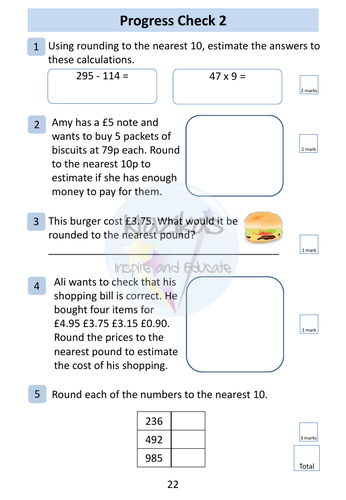 AQA Entry Level 3 Maths - Estimation Workbook | Teaching Resources