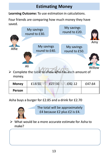 AQA Entry Level 3 Maths - Estimation Workbook | Teaching Resources