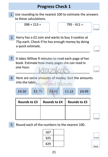AQA Entry Level 3 Maths - Estimation Workbook | Teaching Resources
