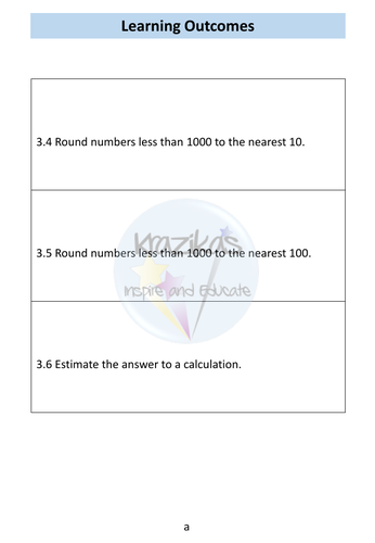 AQA Entry Level 3 Maths - Estimation Workbook | Teaching Resources