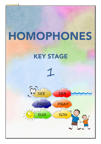 HOMOPHONES KEY STAGE 1 | Teaching Resources