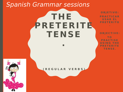 Present, Near Future and Preterite Tense PowerPoints with answers ...