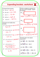 Expanding Brackets in Expressions: Algebra | Teaching Resources